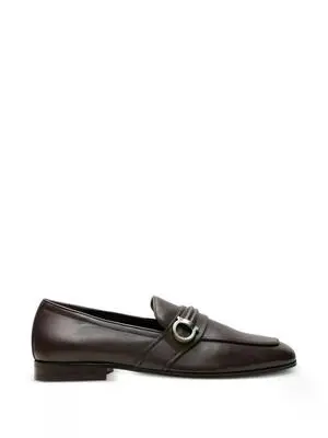 FERRAGAMO Gancini Leather Loafers