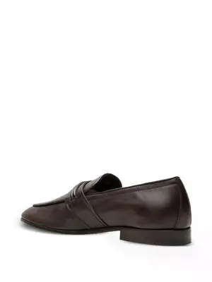 FERRAGAMO Gancini Leather Loafers