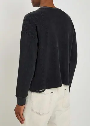 ASKYURSELF Destroyer Distressed Waffle T-shirt