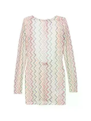 Missoni Zigzag Knit Open-back Dress