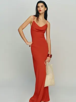 REFORMATION Lysandra Maxi Dress - Red