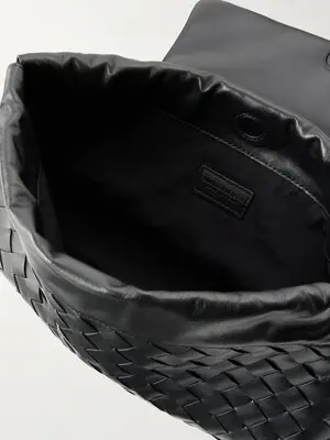 Bottega Veneta Giorno Intrecciato Leather Shoulder Bag