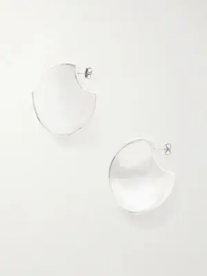 Bottega Veneta Sterling Sculptural Earrings - Silver