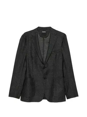 Zegna Single-breasted Blazer - Black