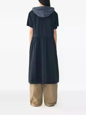 STUDIO TOMBOY Dark Navy Pintuck Chest Pocket Dress - Blue
