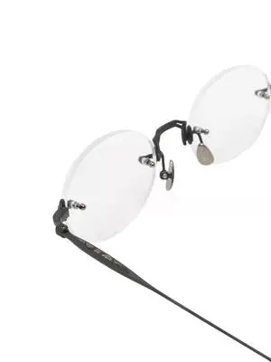 Matsuda Rimless Round-frame Eyeglasses