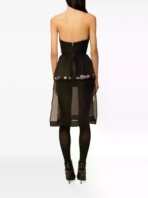 CONTESSA MILLS Mary Strapless Peplum Top
