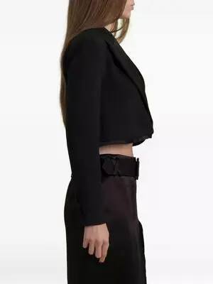 CONTESSA MILLS Morgaine Cropped Blazer - Black