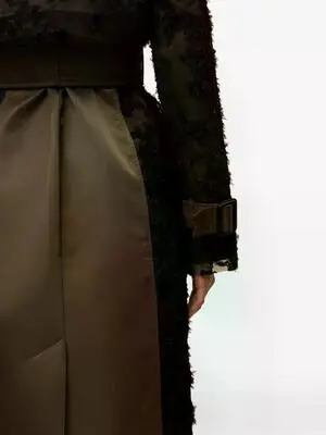 CONTESSA MILLS Claw Panelled Trench Coat
