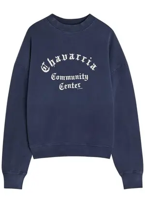 WILLY CHAVARRIA Printed Cotton Sweatshirt