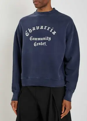 WILLY CHAVARRIA Printed Cotton Sweatshirt