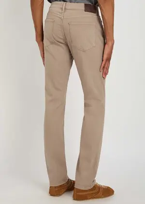 Paige Federal Slim Straight-leg Jeans - Beige