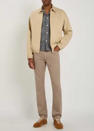 Paige Federal Slim Straight-leg Jeans - Beige