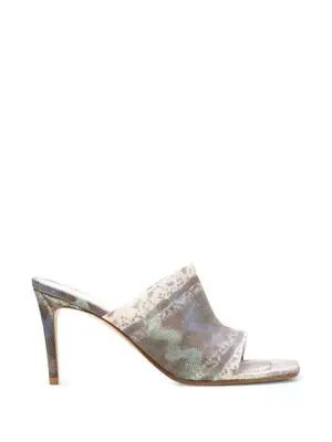 CHUCKIES Snakeskin-effect Heeled Sandals