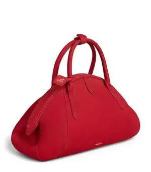 Alaïa Dome Silhouette Nubuck Calfskin Top-handle Bag - Red