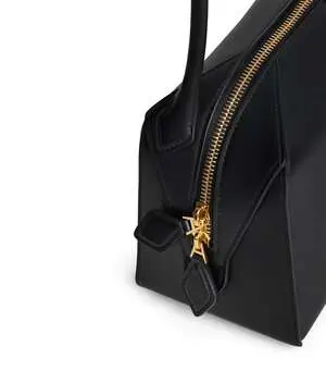 Alaïa Le Bouledogue Small Leather Shoulder Bag - Black