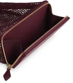 Alaïa Mesh Pochon Shoulder Bag - Red