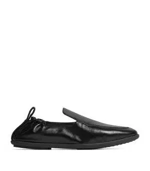 Bottega Veneta Crinkled Nappa Leather Dawson Loafers