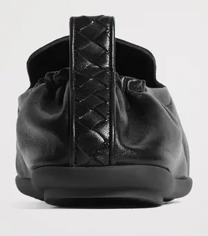 Bottega Veneta Crinkled Nappa Leather Dawson Loafers