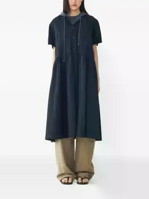 STUDIO TOMBOY Dark Navy Pintuck Detail Dress - Blue