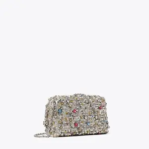 Tory Burch Fleming Embellished Soft Crossbody Bag - Multi Stone