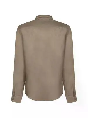 DELL'OGLIO Western-yoke Flap-pocket Shirt - Neutrals