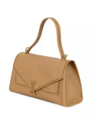 VISONA` Visona Grained Leather Envelope Satchel Bag