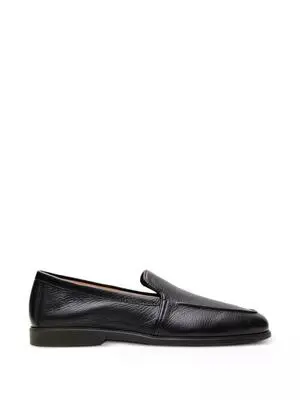 Santoni Leather Loafers - Black