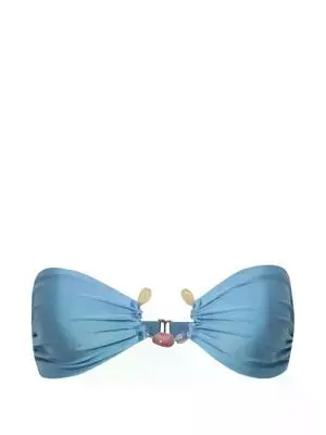 BAOBAB Nala Ring-detail Bikini Top - Blue