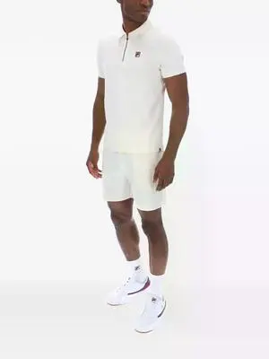 FILA Ettore Logo-patch Zip-fastening Polo Shirt