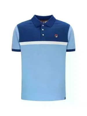 FILA Mattia Logo-patch Polo Shirt - Blue