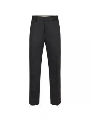 PAOLO PECORA Loose-fit Chino Trousers - Black