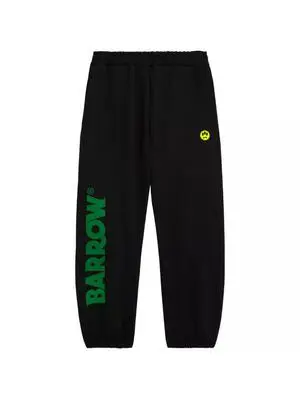 BARROW Logo Print Track Pants - Black