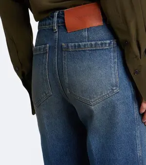 Victoria Beckham Alina Faded Wide-leg Jeans