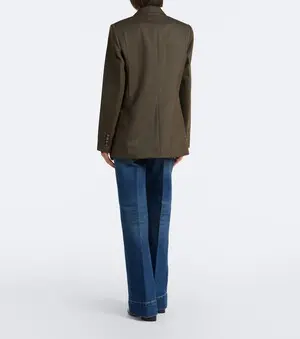Victoria Beckham Alina Faded Wide-leg Jeans