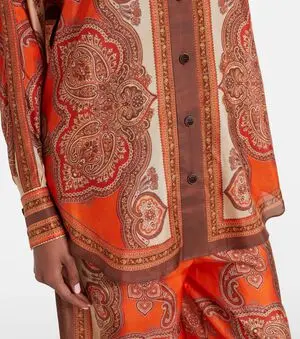 Zimmermann Mahon Paisley Silk Shirt