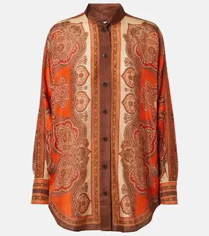 Zimmermann Mahon Paisley Silk Shirt