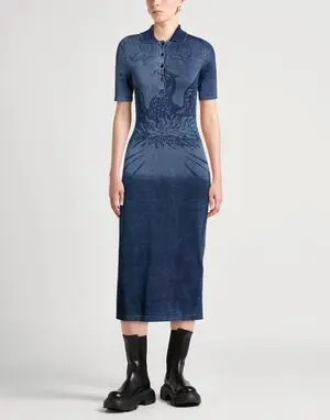 DIESEL® Midi Dress Cotton - Blue