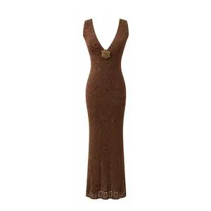 CHIARELLA Oasis Crochet Maxi Dress