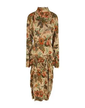 VIVIENNE WESTWOOD Floral Print Midi Dress - Sand