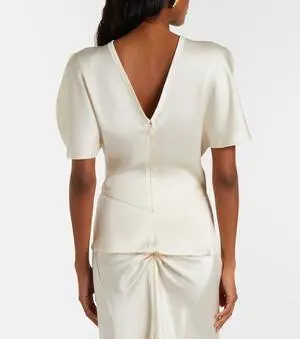 Victoria Beckham Bela Top - White