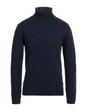 DANIELE FIESOLI Blue Merino Wool Turtleneck