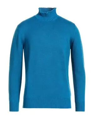 KANGRA KANGRA Wool Turtleneck Sweater Azure