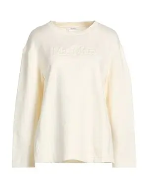 Max Mara Silk, Cotton, And Elastane Sweatshirt White