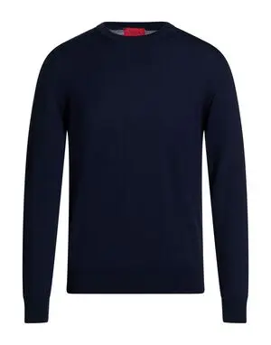 Isaia Midnight Wool, Silk, And Cashmere Sweater