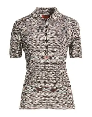Missoni Multicolor Jacquard-knit Wool Blend Polo Shirt