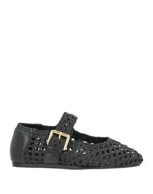 ZOLFO Leather Mary Jane Ballet Flats With Buckle Fastening