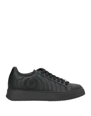 POLLINI Quilted Leather Lace-up Sneakers