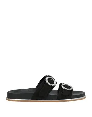 BALDININI Embellished Suede And Satin Sandals