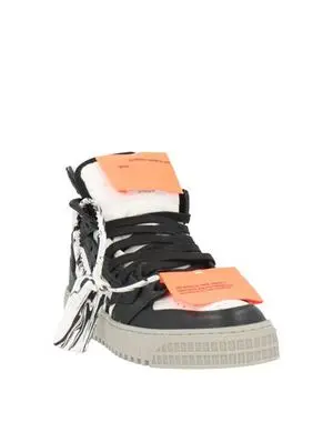 OFF-WHITE™ High-top Leather And Textile Sneakers